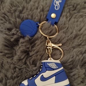 Nike | Accessories | Nike Air Jordan Blue Keychain | Poshmark
